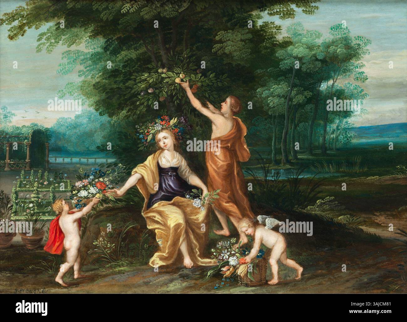 This 17th-century oil painting by Jan Brueghel the Younger, 'Allegory ...