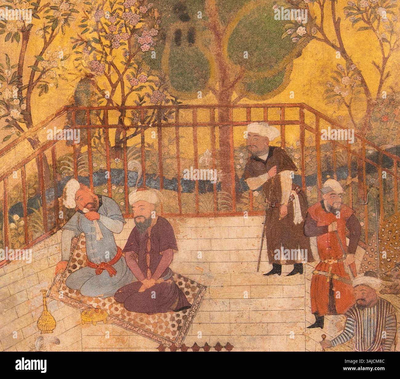 This 1459-1460 miniature painting, part of 'The Cup of Jamshid' series ...