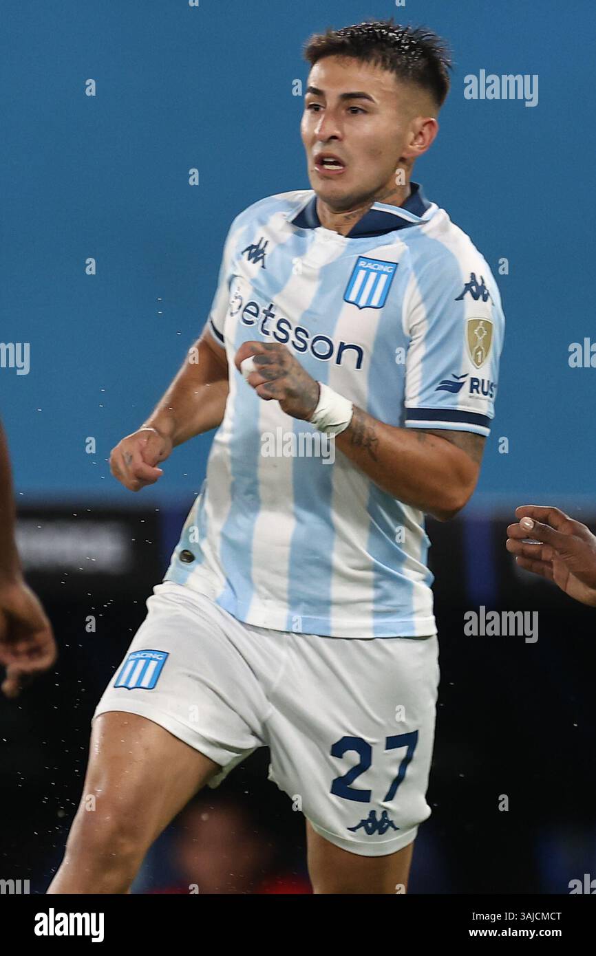 Racing Club's defender Gabriel Rojas looks on during the CONMEBOL Copa ...