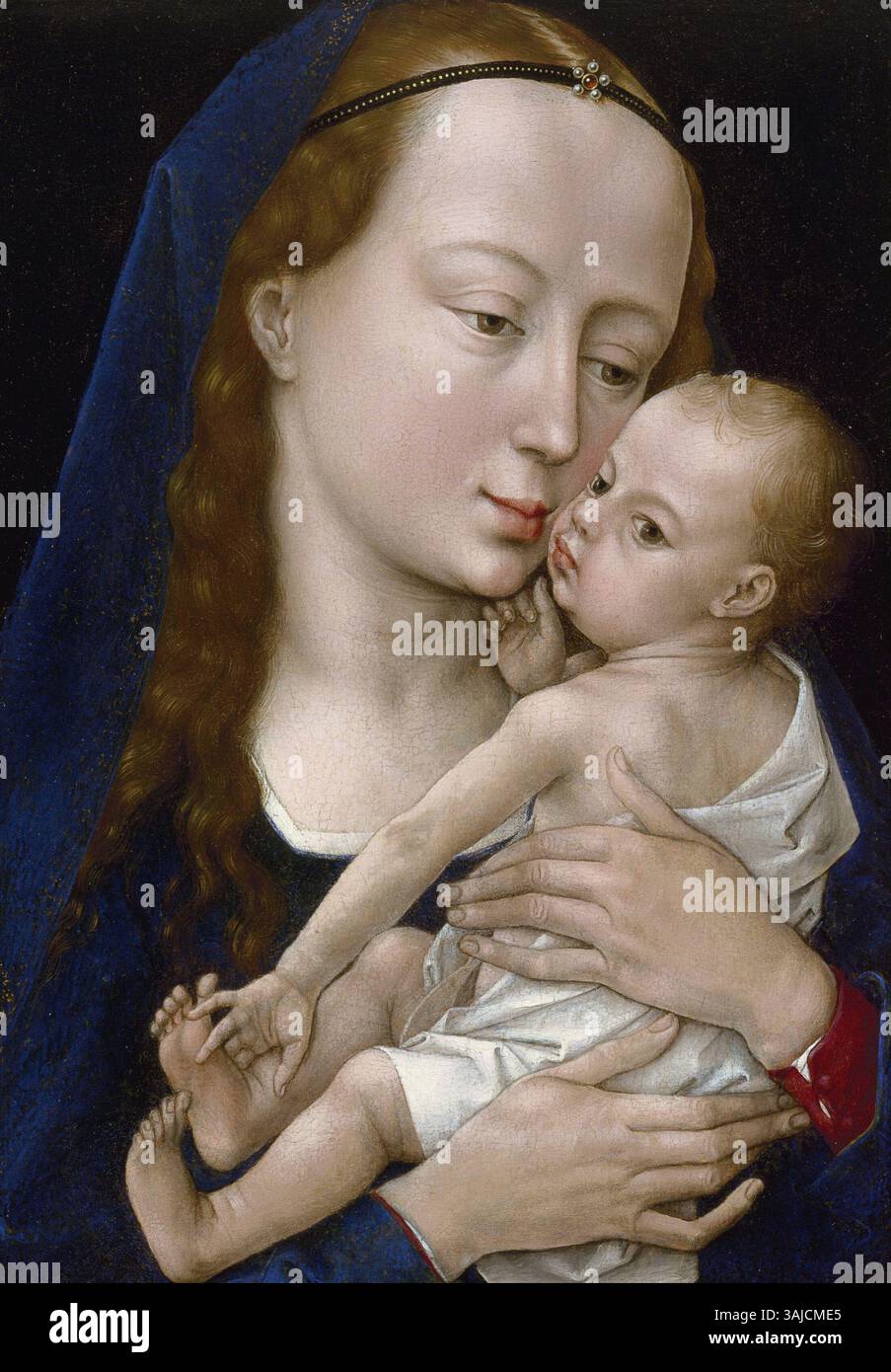 Rogier van der Weyden's 'Virgin and Child' (after 1454) portrays Mary and the Christ Child in a ...