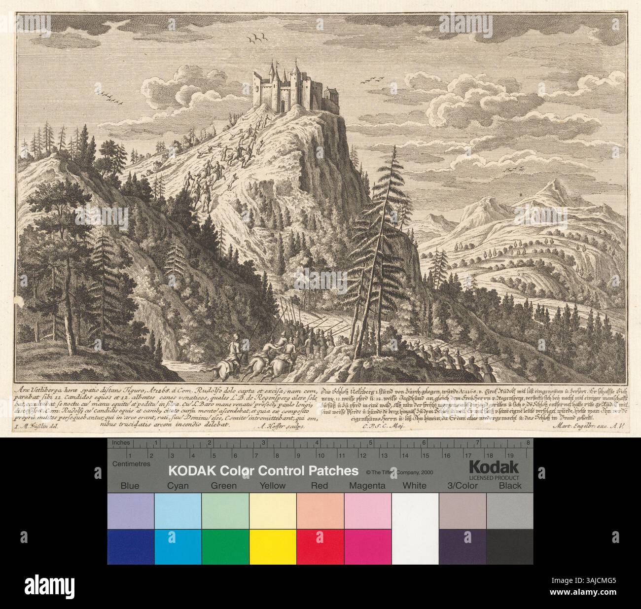 An etching by Johann Melchior Füßli, created between 1715 and 1725 ...