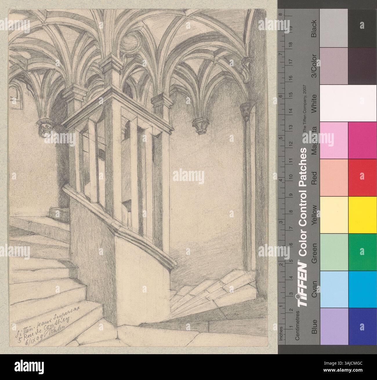 This 1909 illustration by Johann Rudolf Rahn shows the interior of the ...