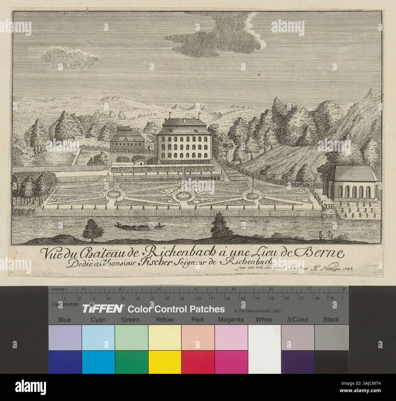 'Vue du Chateau de Richenbach' (1742) is a print and etching by Johann ...
