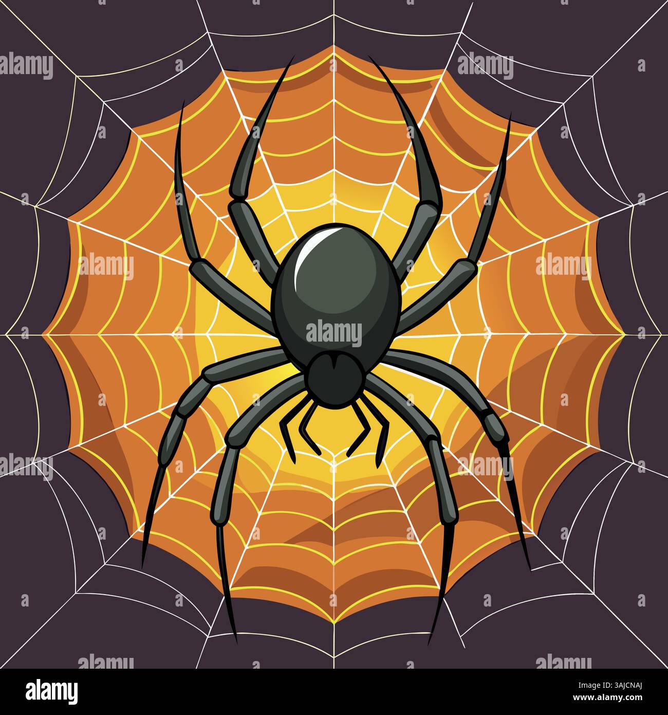 Star web spiders Stock Vector Images - Alamy
