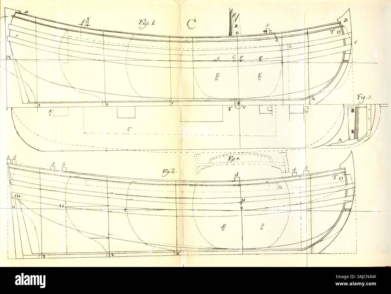 This 1691 copperplate engraving is part of *Skeps byggerij*, a Swedish ...