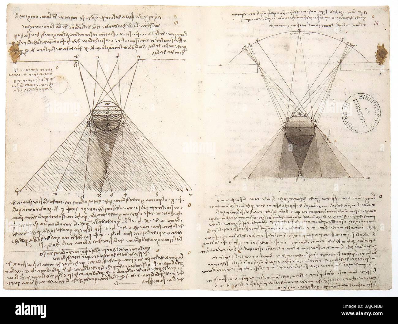 This study by Leonardo da Vinci, created between 1490 and 1492 ...
