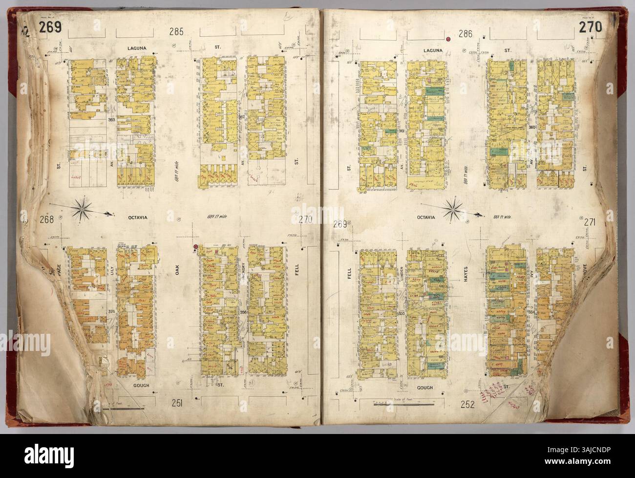 The San Francisco Sanborn Insurance Map Atlas from 1905 features full ...