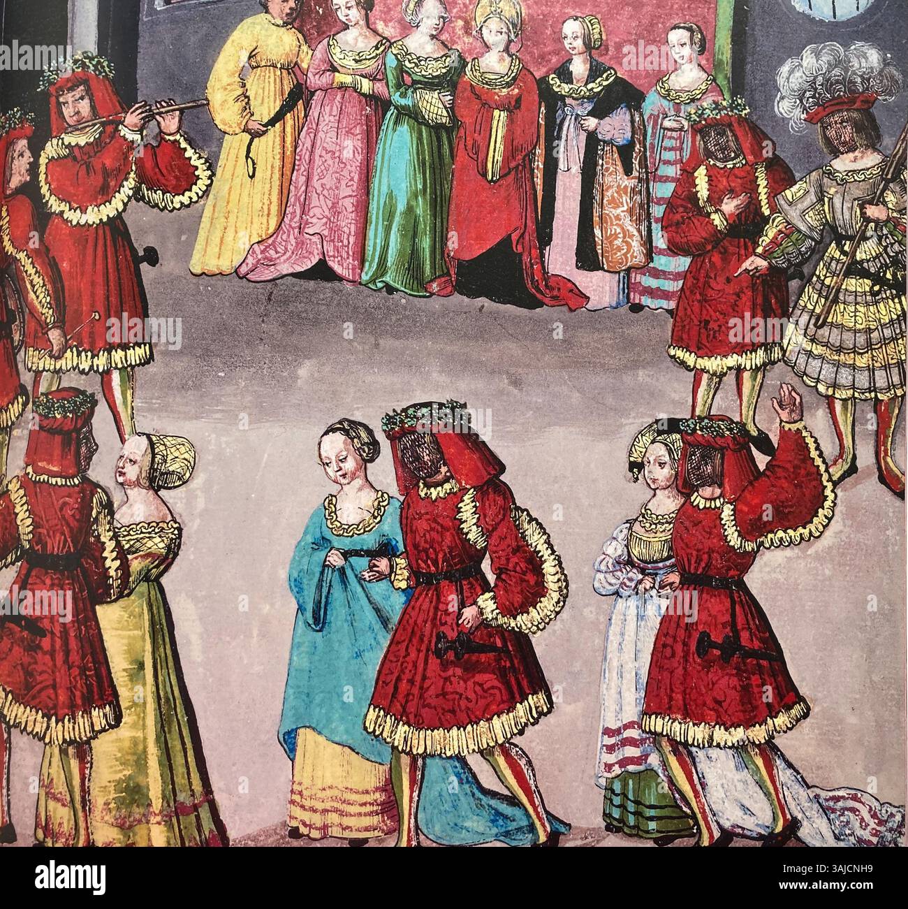 Miniature (folio 44) from the Freydal Tournament Book, painted by the ...