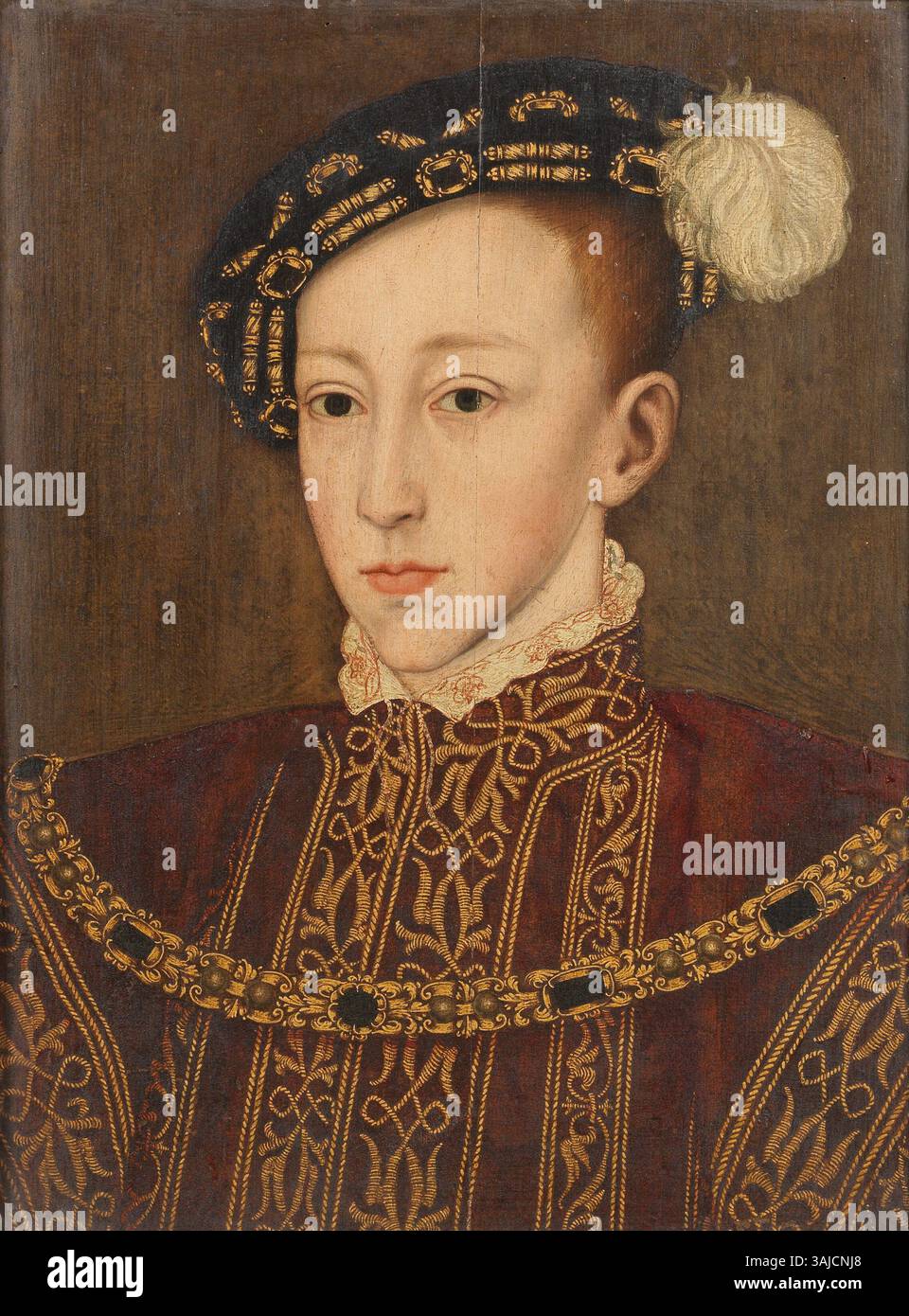 This oil on canvas portrait, attributed to a follower of William Scrots ...