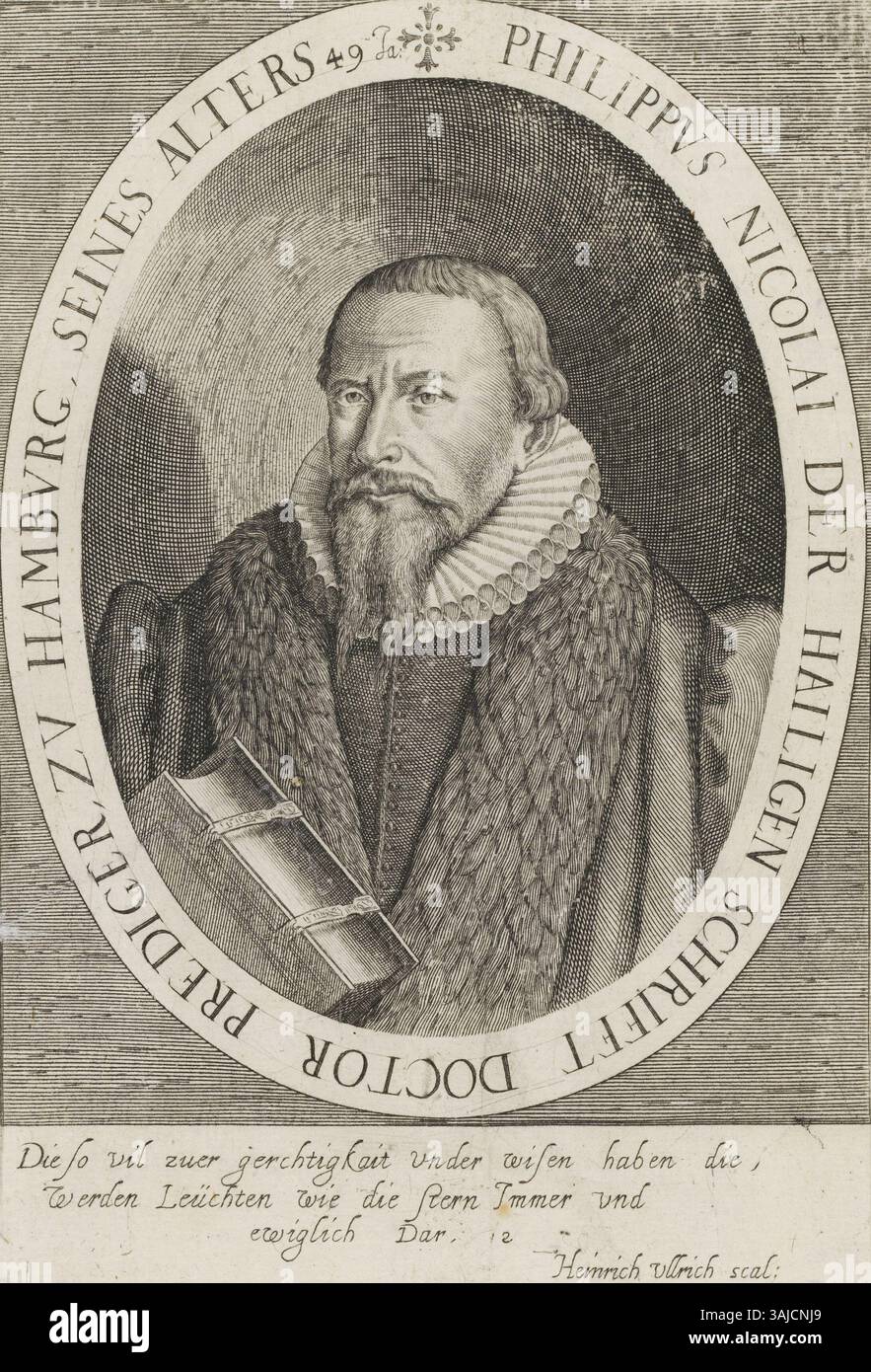 Portrait of Philipp Nicolai, created by Heinrich Ullrich, housed in the ...