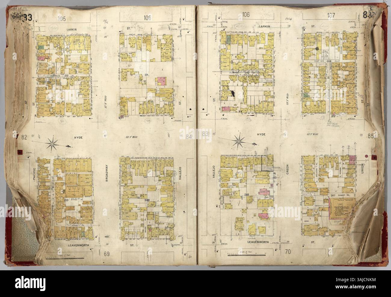 This 1905 Sanborn Insurance Map Atlas of San Francisco provides ...