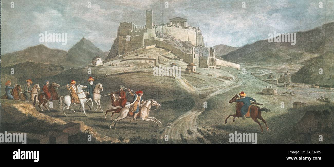 This 1751 panoramic view by James Stuart and Nicholas Revett showcases ...