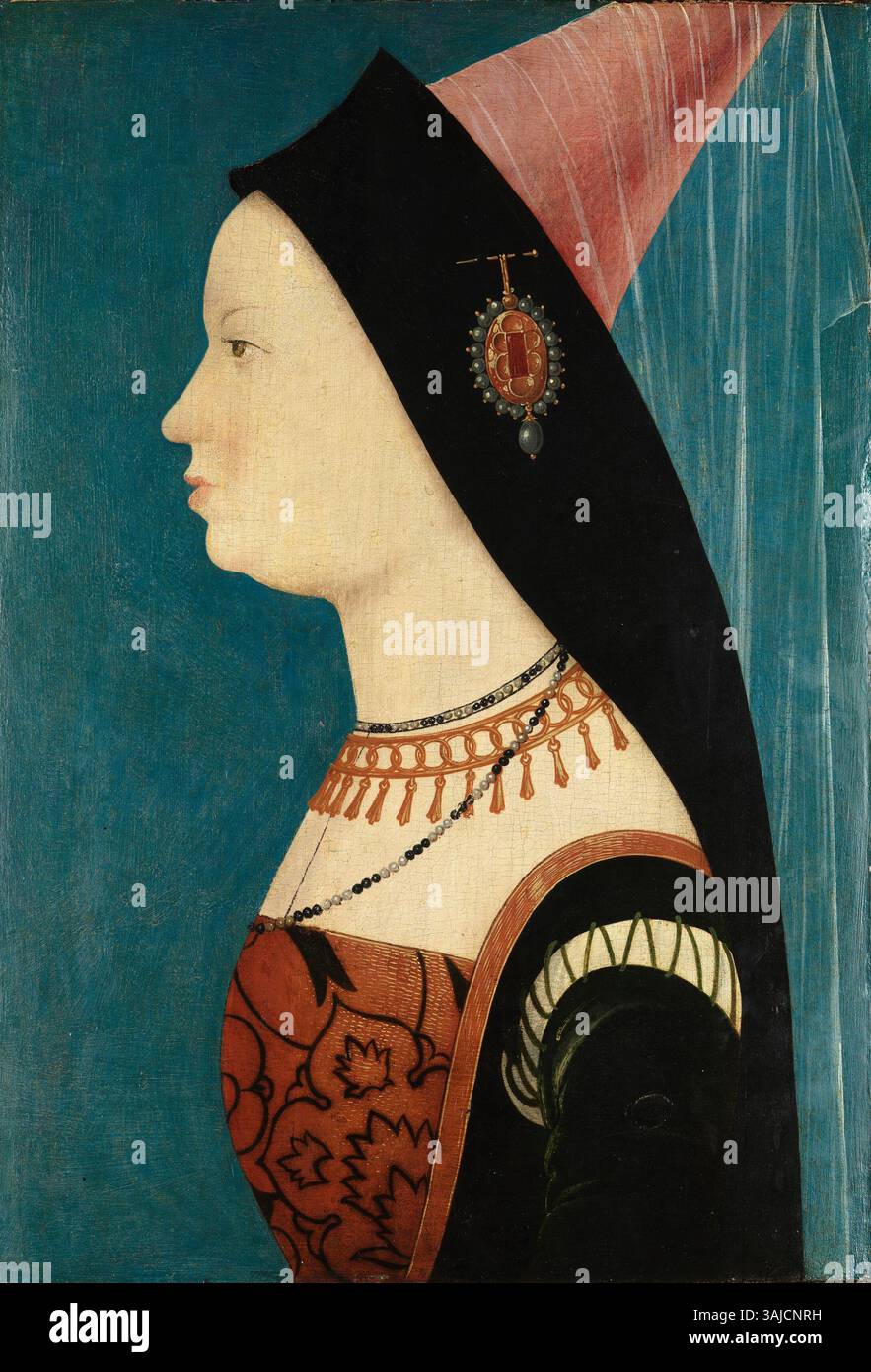This 1528 oil portrait of Mary of Burgundy, wife of Maximilian I, was ...