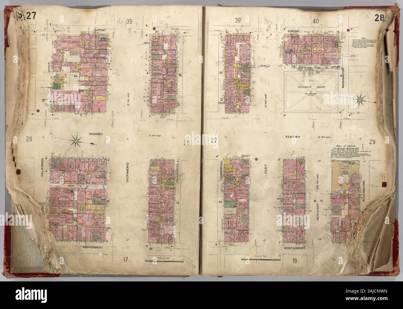 This Sanborn Insurance Map Atlas from 1905 offers full-color maps of ...