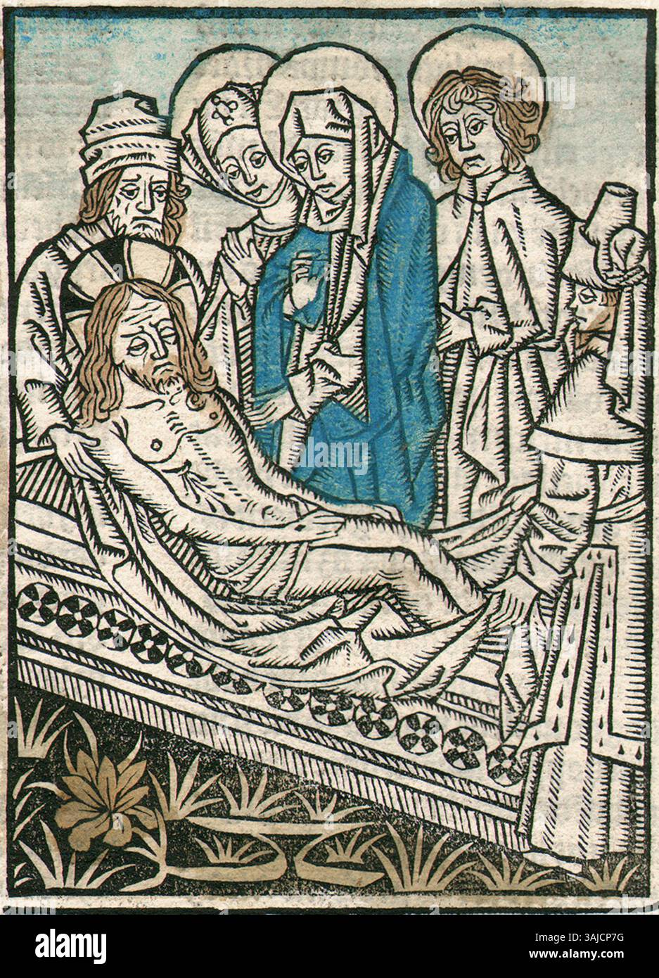 This 1487 woodcut print, titled 'De Vita Christi' (The Life of Christ ...
