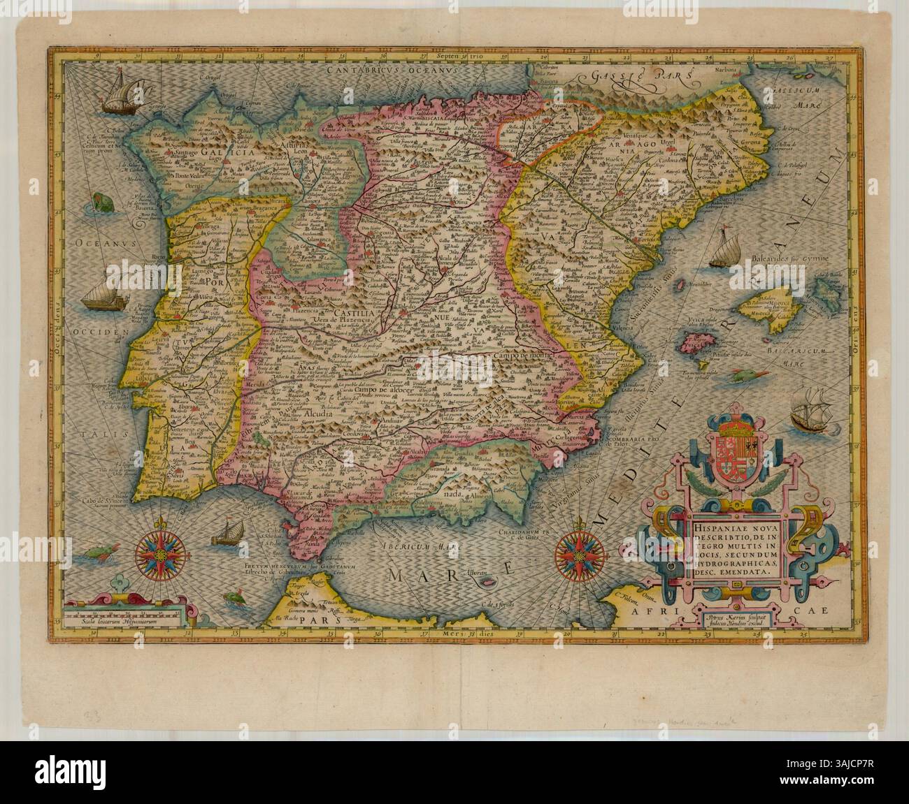 This 1606 map, created by Judocus Hondius and Petrus Kaerius, is a ...