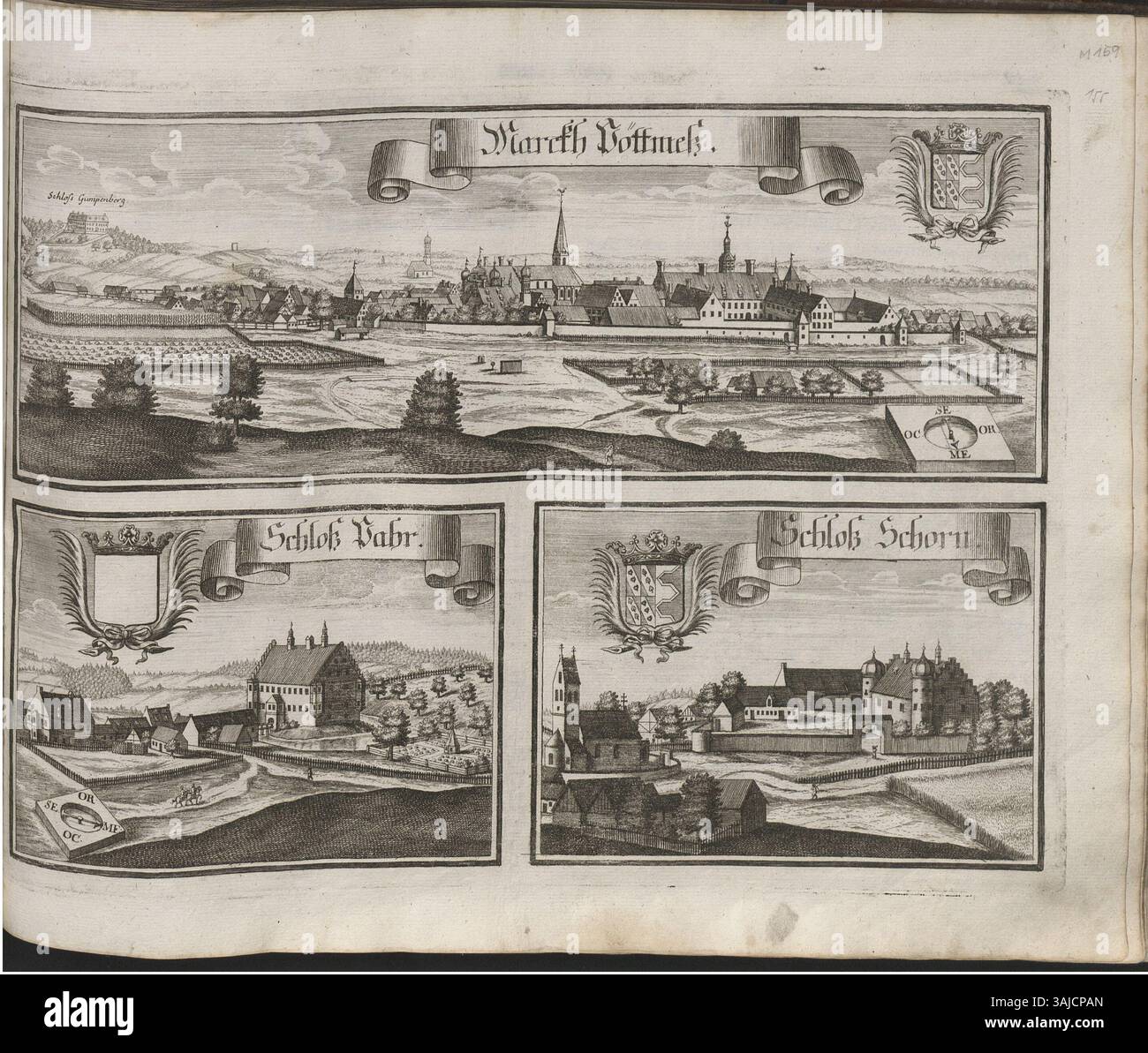 A topographical and historical map detailing the Duchy of Bavaria ...