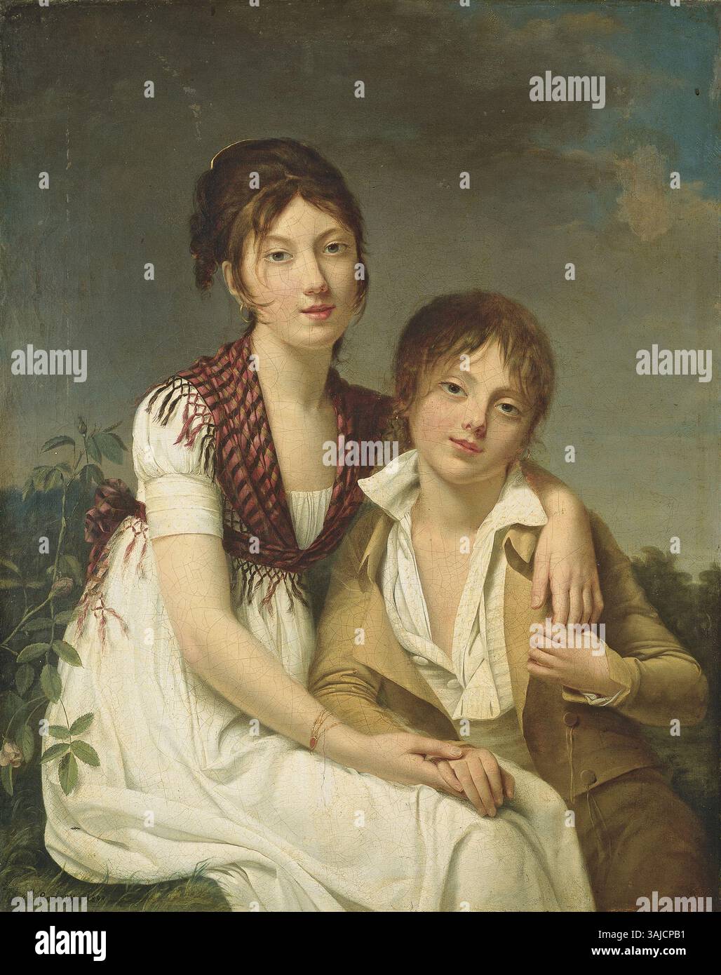 Adèle Romany's 1800 portrait of Amélie-Justine and Charles-Édouard ...