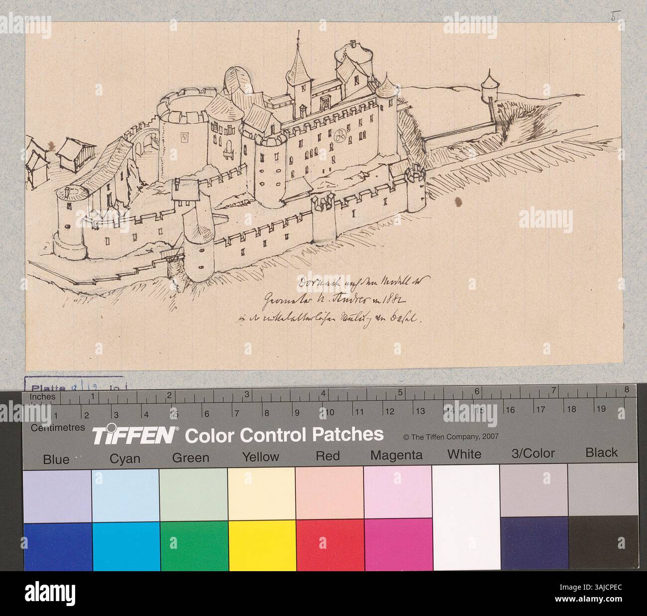This image shows an exterior view of Dorneck Castle in Dornach, based ...