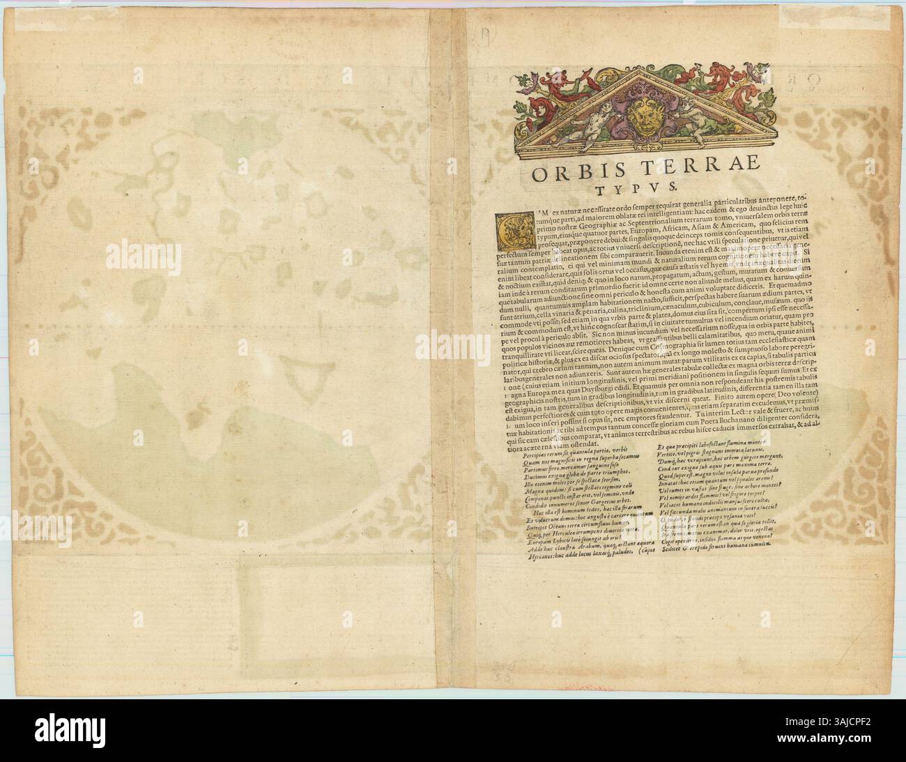 The reverse of Gerard Mercator’s 1595 world map reveals additional ...