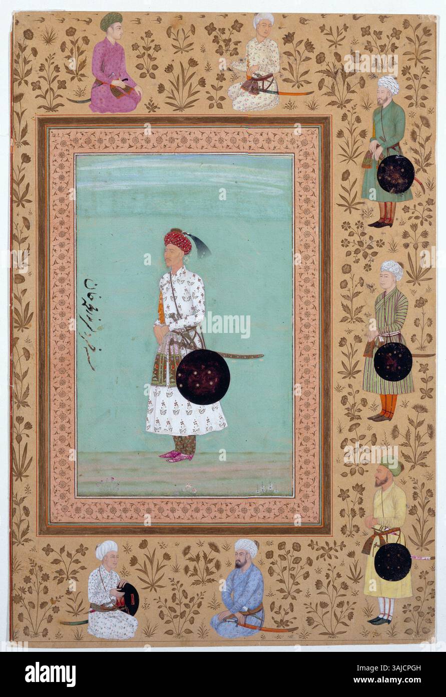 This page, from the Late Shah Jahan Album, painted between 1650 and ...