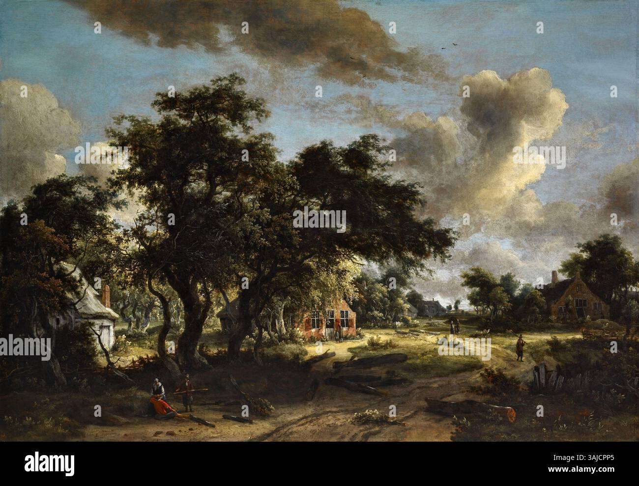 Meindert Hobbema’s Village Among Trees, housed in the Frick Collection ...