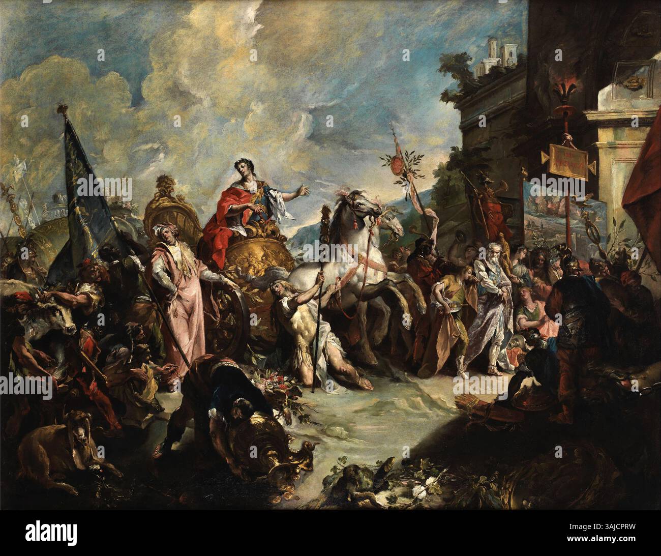 Giovanni Antonio Guardi’s 'Triumph of Scipio' depicts the Roman general ...