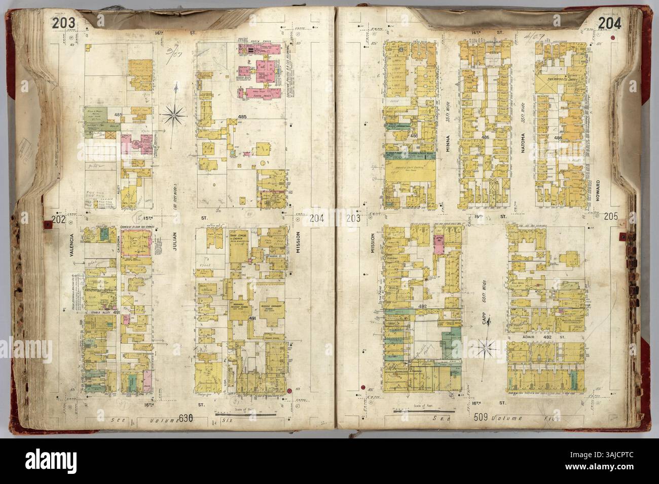This 1905 San Francisco Sanborn Insurance Map Atlas, published by ...