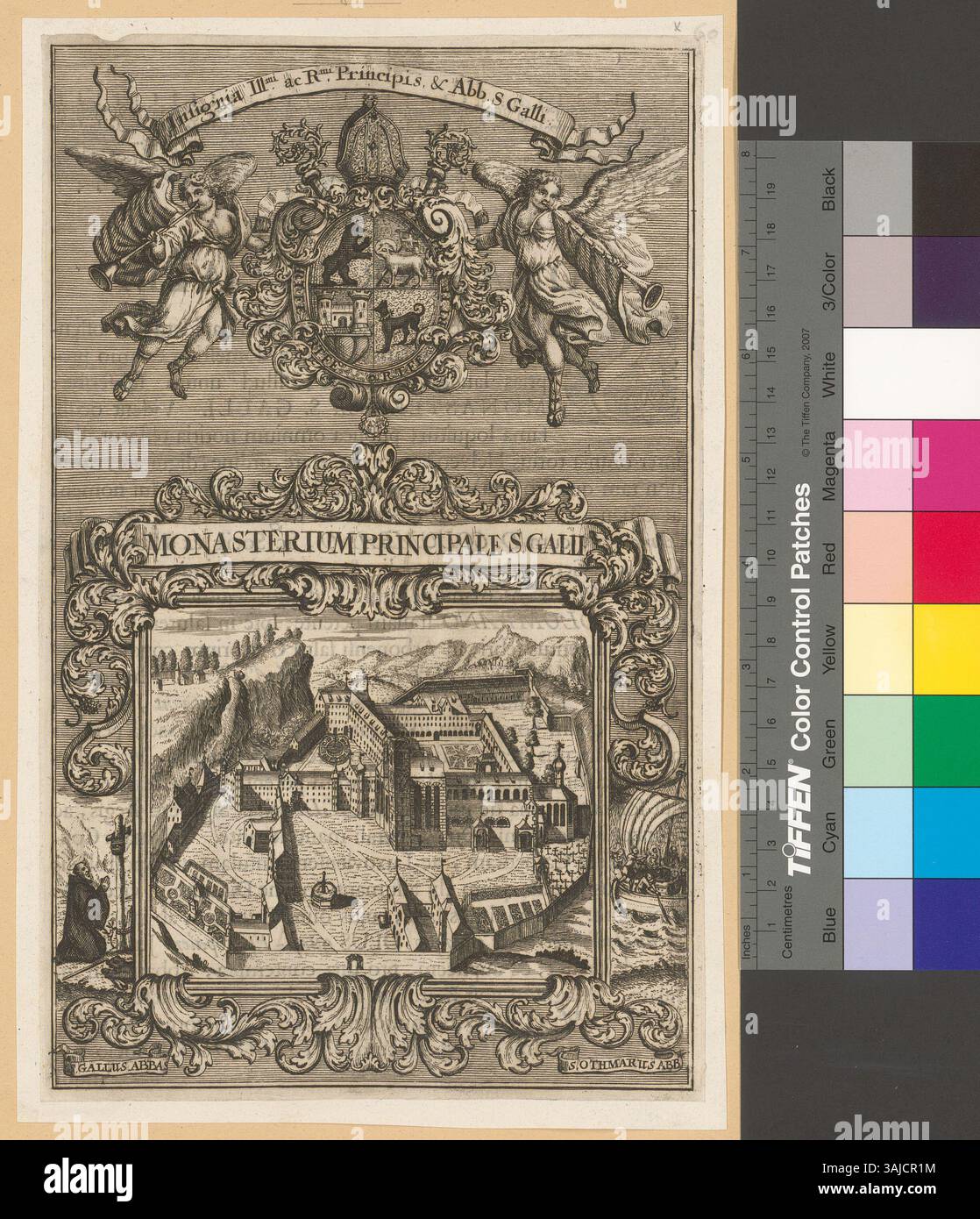 A 1702 etching by Gabriel Hecht depicting the Monasterium Principale of ...