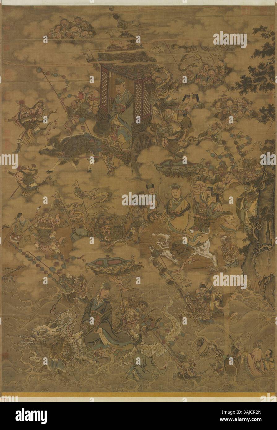 Attributed to Ma Lin, this painting depicts the Three Taoist Officials ...