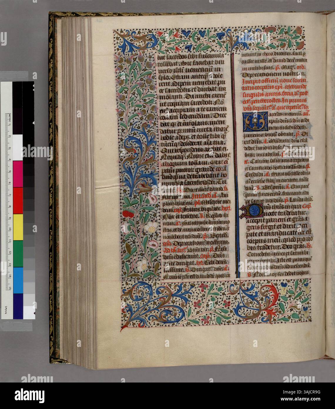 A page from the 'Breviary, use of Autun,' showing detailed manuscript ...