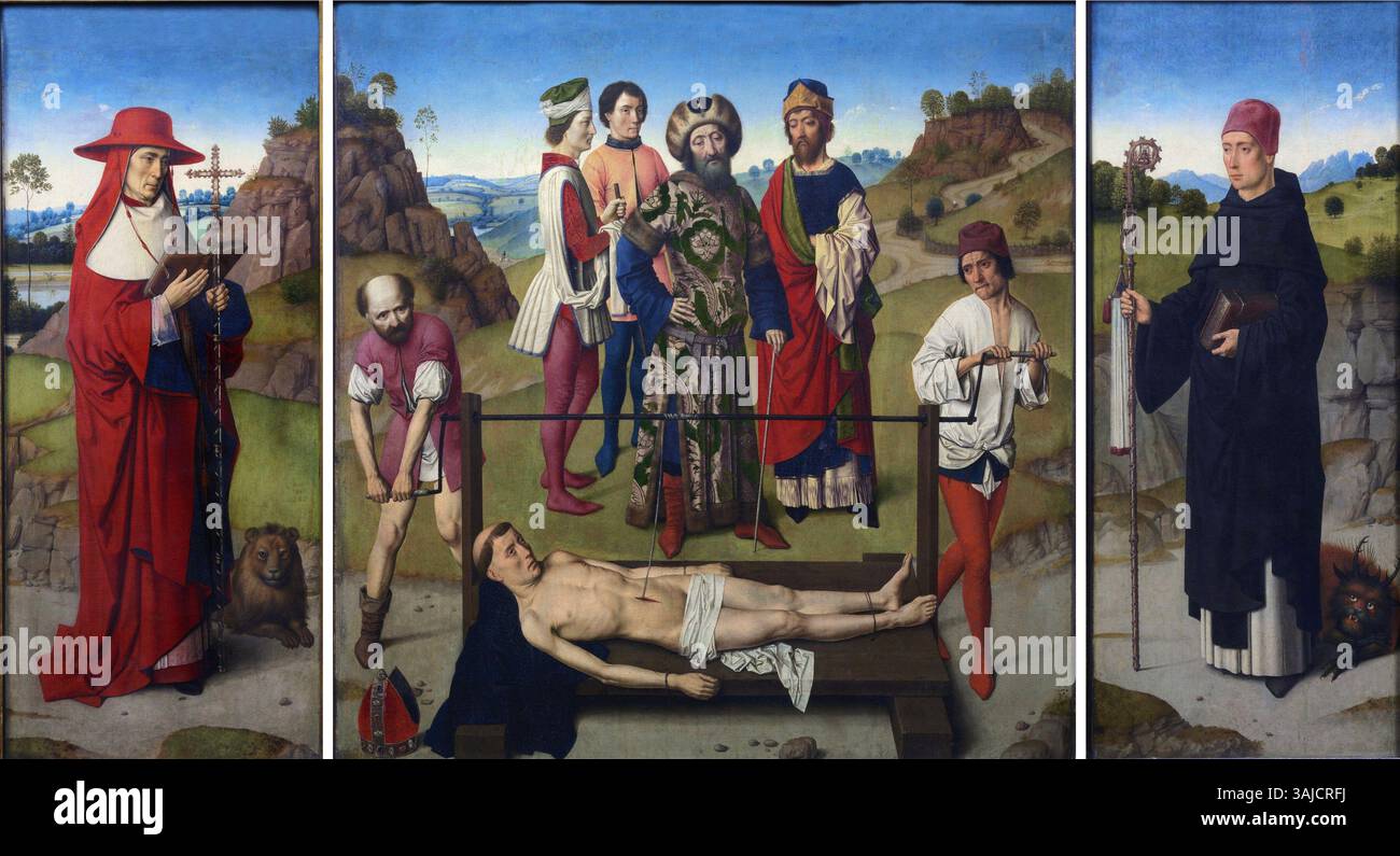 Dierick Bouts' *Triptiek van het martelaarschap van de heilige Erasmus ...