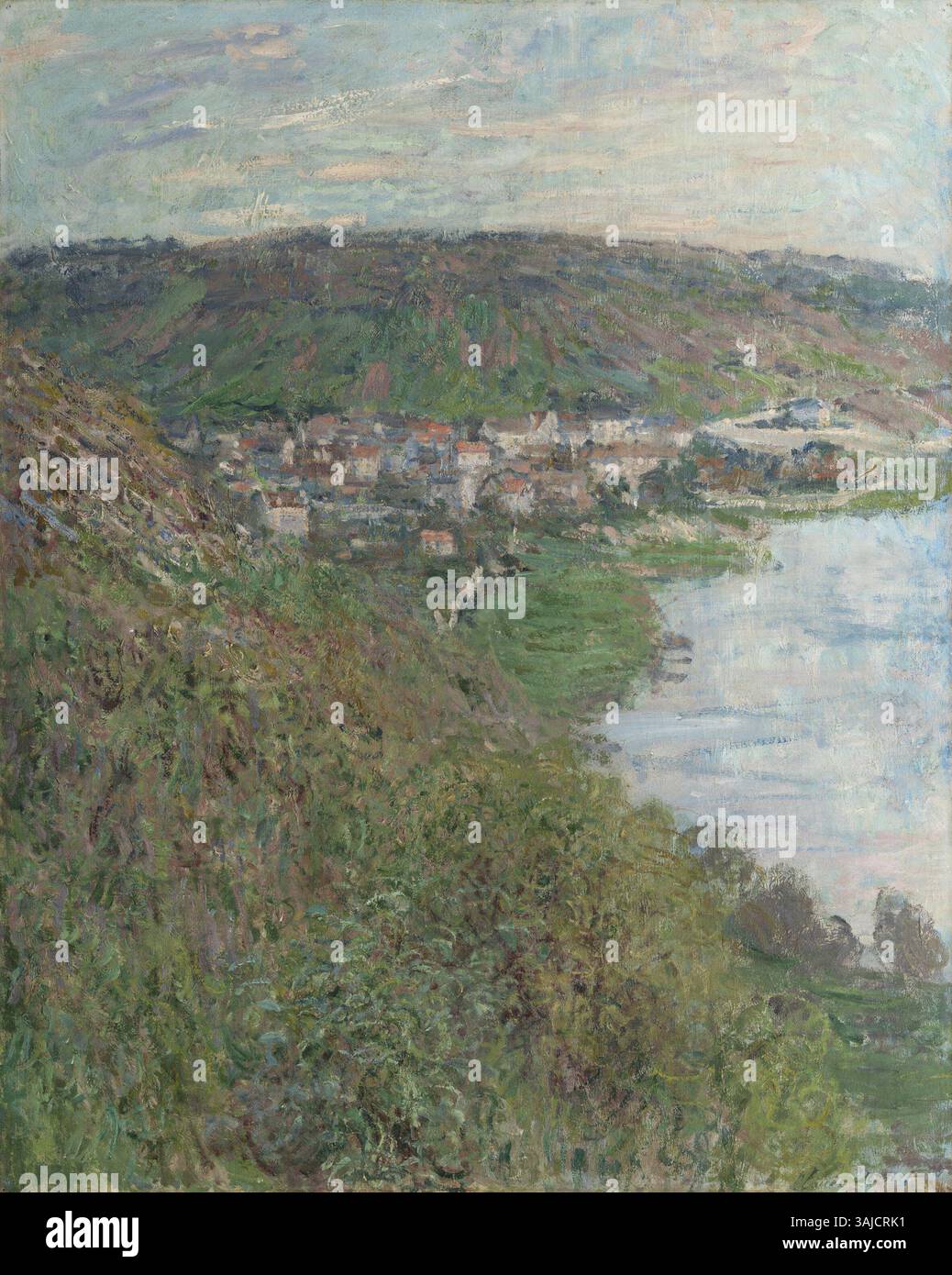 Claude Monet’s 'View of Vétheuil' depicts a serene landscape of the ...