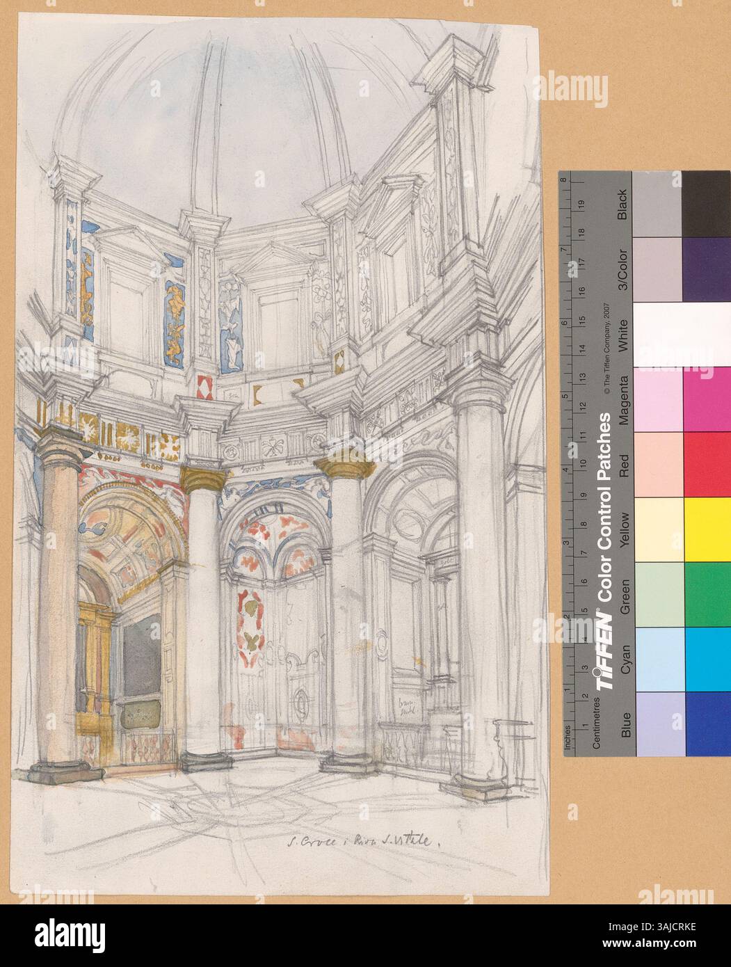 In this 1885 work, Johann Rudolf Rahn illustrates the interior of the ...