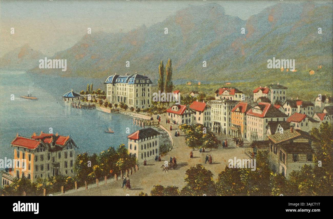 Johann Heinrich Müller's etching, Brunnen, created around 1870-80 ...