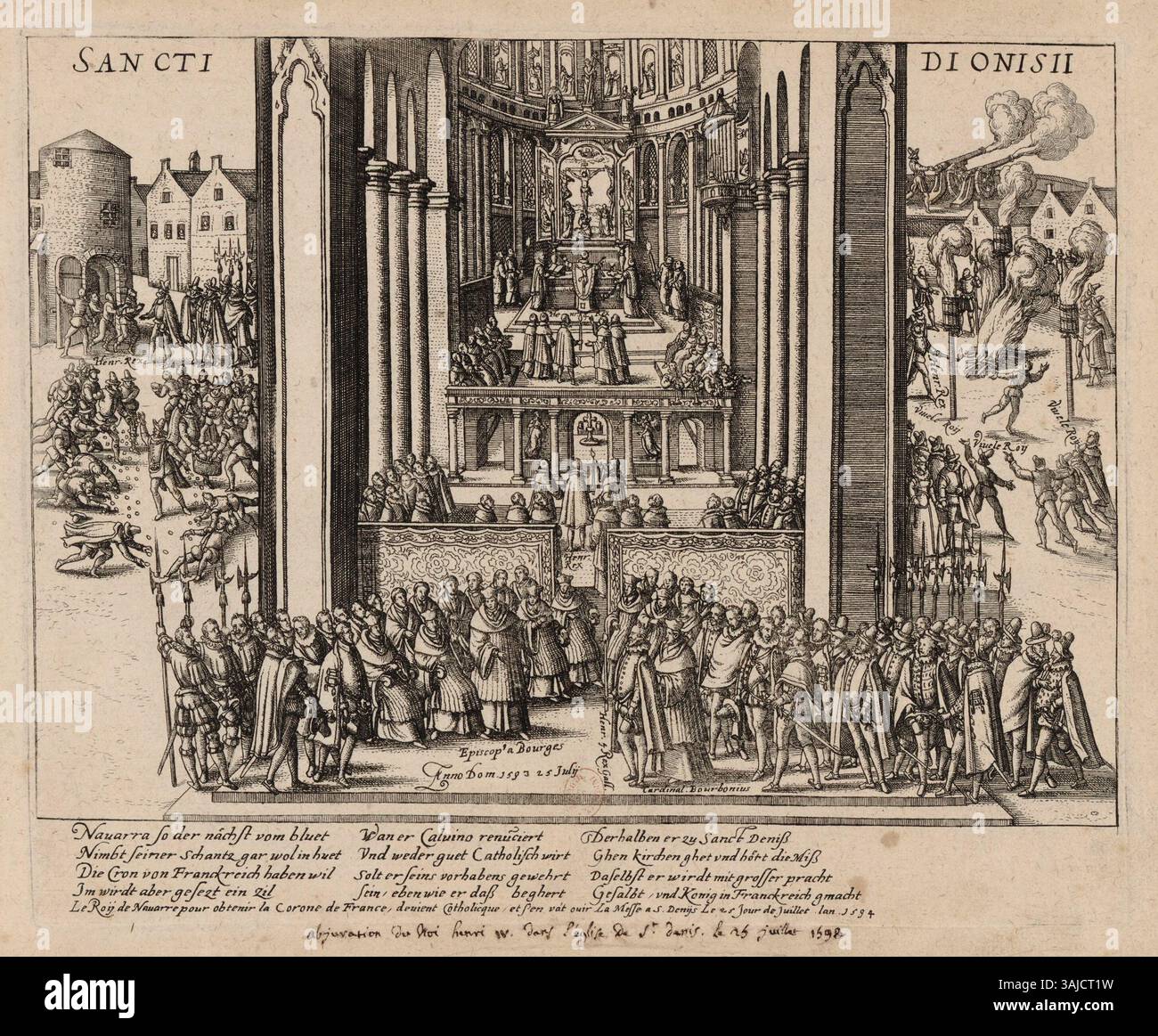 This late 16th-century engraving by Frans Hogenberg depicts the ...