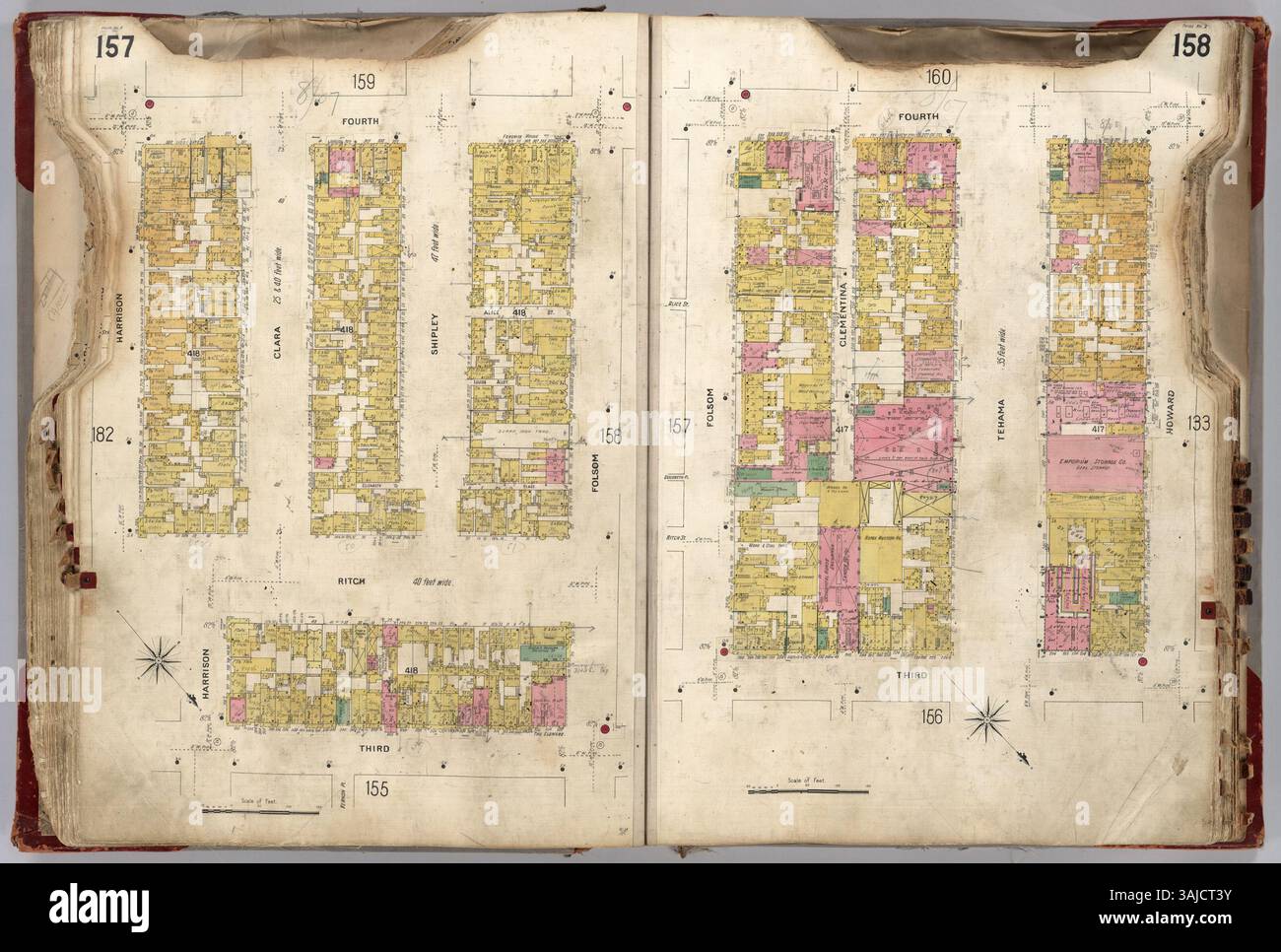 The 1905 San Francisco Sanborn Insurance Map Atlas provides full-color ...