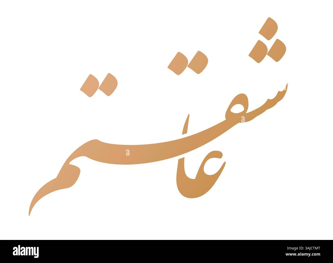 I Love You (Aashegetam) in Persian (Farsi) Language Calligraphy. Pure ...