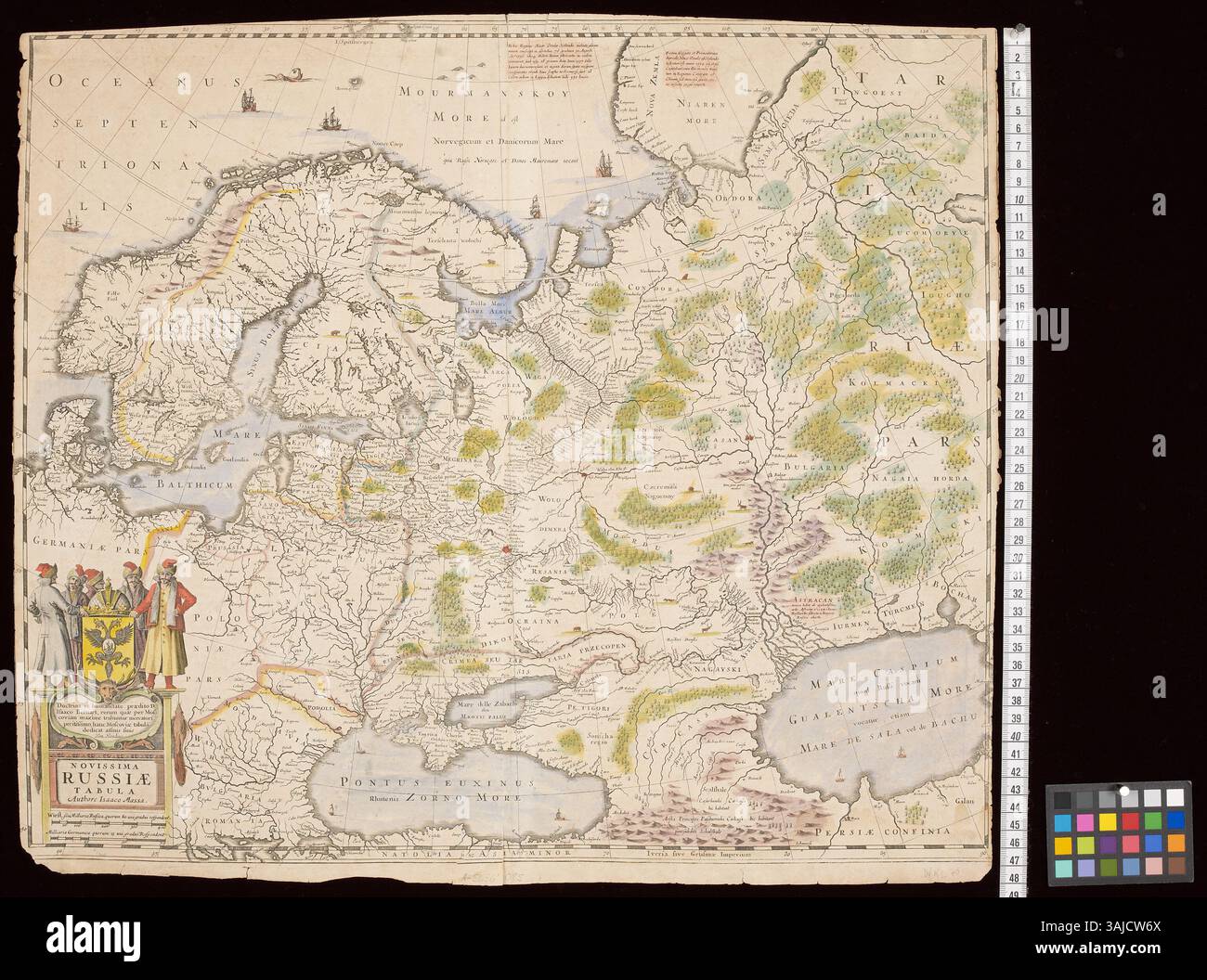 This 1637 map, ‘Novissima Russiæ Tabula’ by Isaaco Massa, is a ...