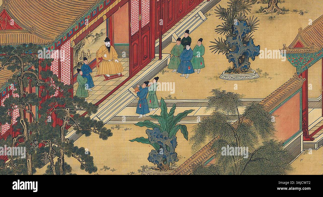 A painting by an unknown Ming artist, dating back to the Ming dynasty ...