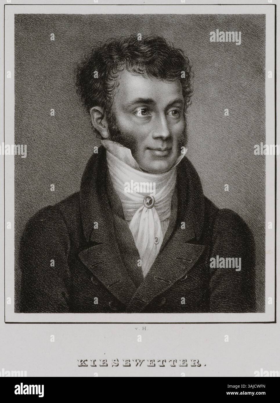 Another version of the portrait of Christoph Gottfried Kiesewetter ...