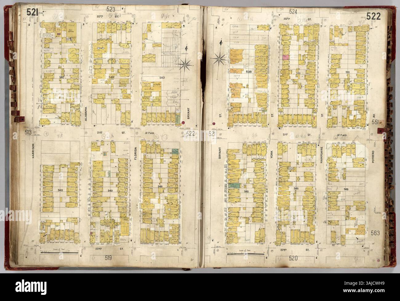 The 1905 San Francisco Sanborn Insurance Map Atlas includes detailed ...