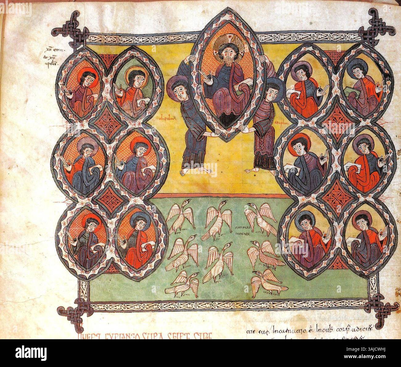 This *Beatus of Burgo de Osma* manuscript, created around 1086, depicts ...