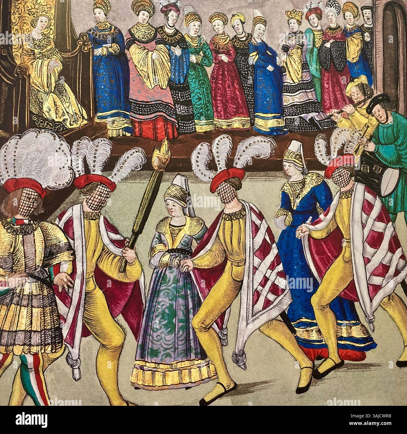 Miniature (folio 243) from the Freydal Tournament Book, an early 16th ...