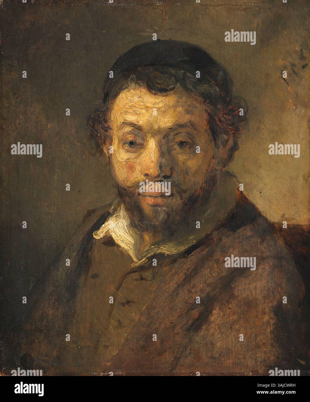 Portrait of a Young Jew by Rembrandt (1606–1669), painted between 1628 ...