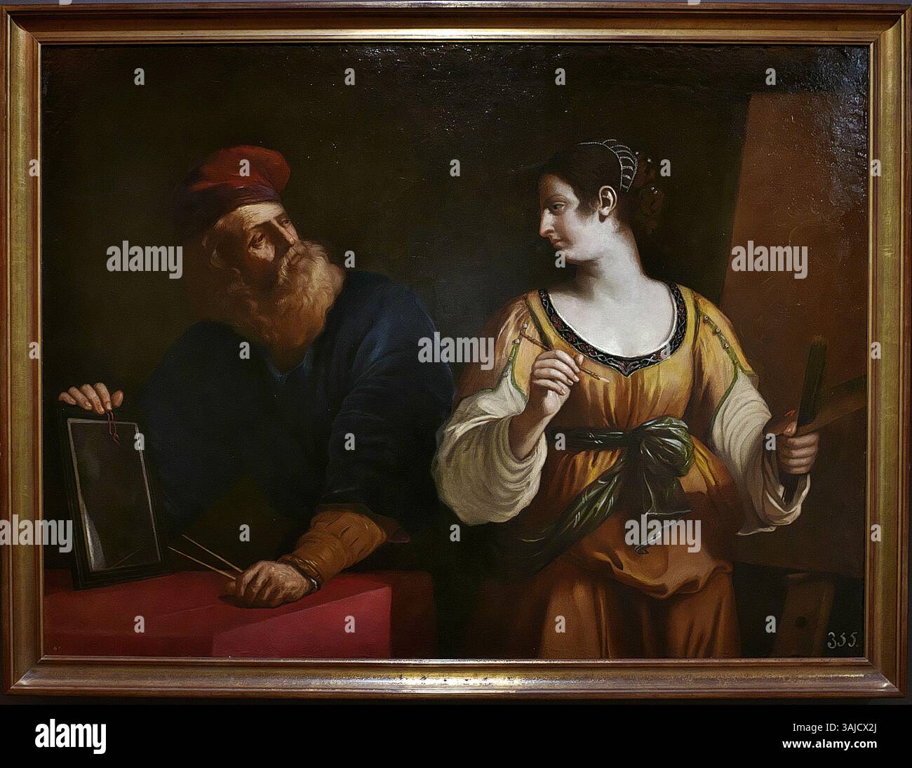 This oil painting, attributed to Giovanni Francesco Barbieri (Guercino ...