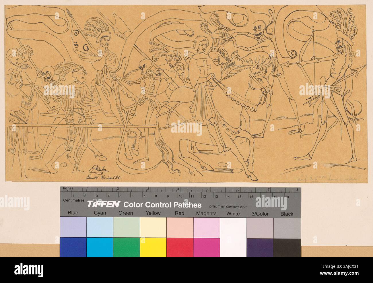 This 1886 painting by Johann Rudolf Rahn depicts a detail from the ...