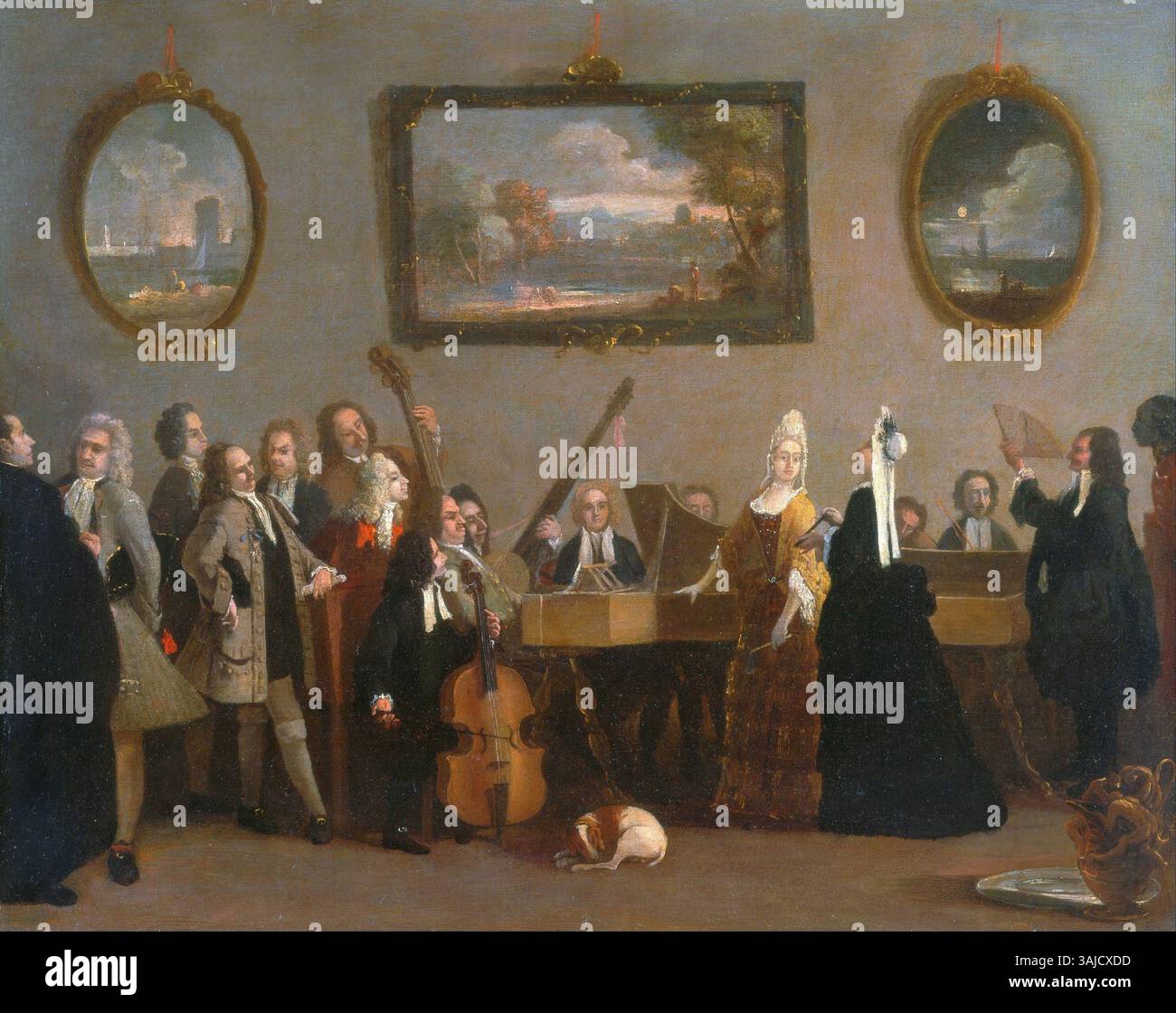 Marco Ricci’s 1709 painting 'Rehearsal of an Opera' shows a behind-the ...