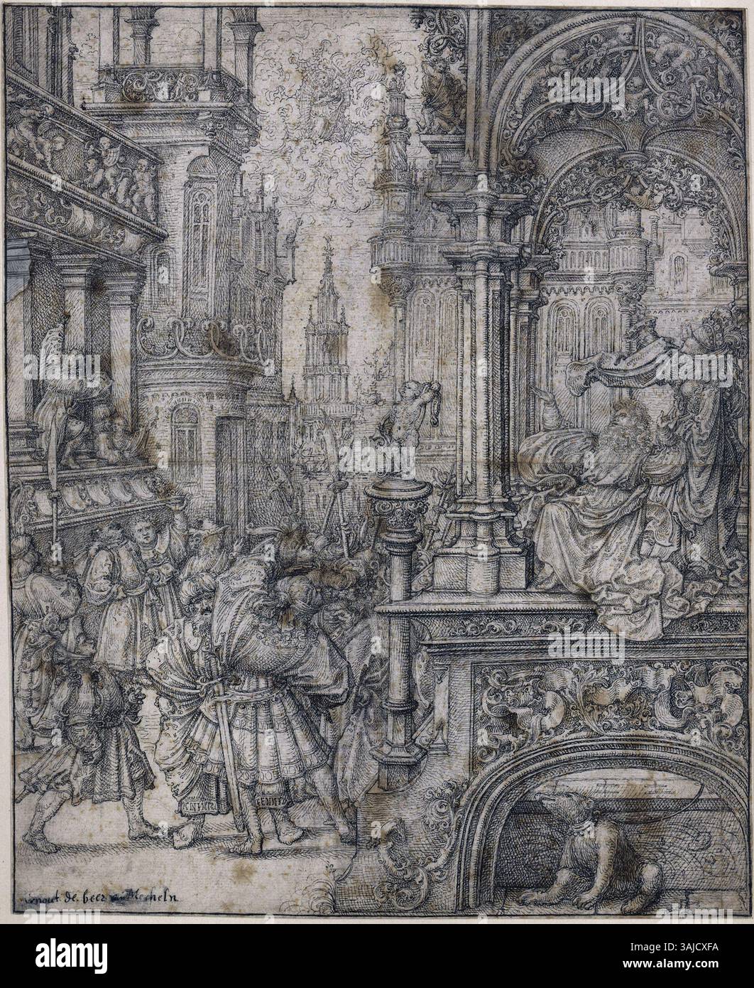 Jan Gossaert’s drawing (1503-1509) of Emperor Augustus and the ...