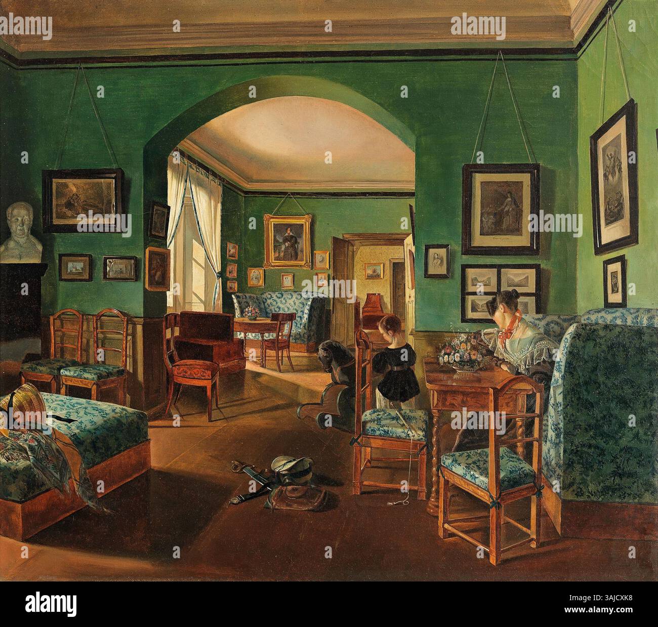 Biedermeier painting hi-res stock photography and images - Alamy